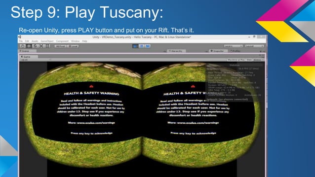 Getting started with Unity3D and Oculus Rift | PPTX | Virtual Reality ...