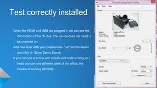 Getting started with Unity3D and Oculus Rift | PPTX