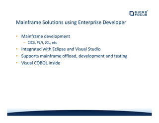 NA Developer Day - Getting started with Visual COBOL | PPT