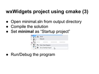 Getting started with wxWidgets | PDF