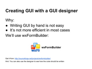 Getting started with wxWidgets | PDF