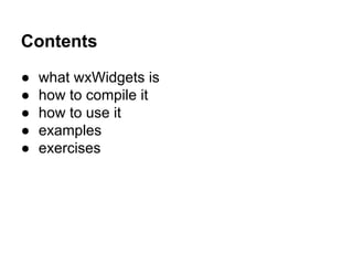 Getting started with wxWidgets | PDF