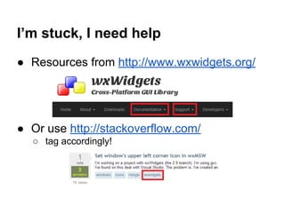 Getting started with wxWidgets | PDF
