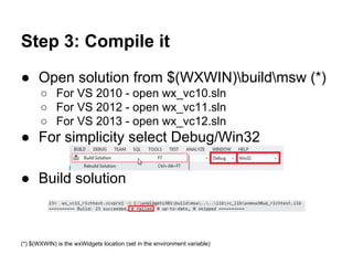Getting started with wxWidgets | PDF