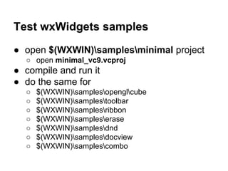 Getting started with wxWidgets | PDF