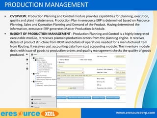 ERP for Manufacturing | Manufacturing ERP software System | eresource ...