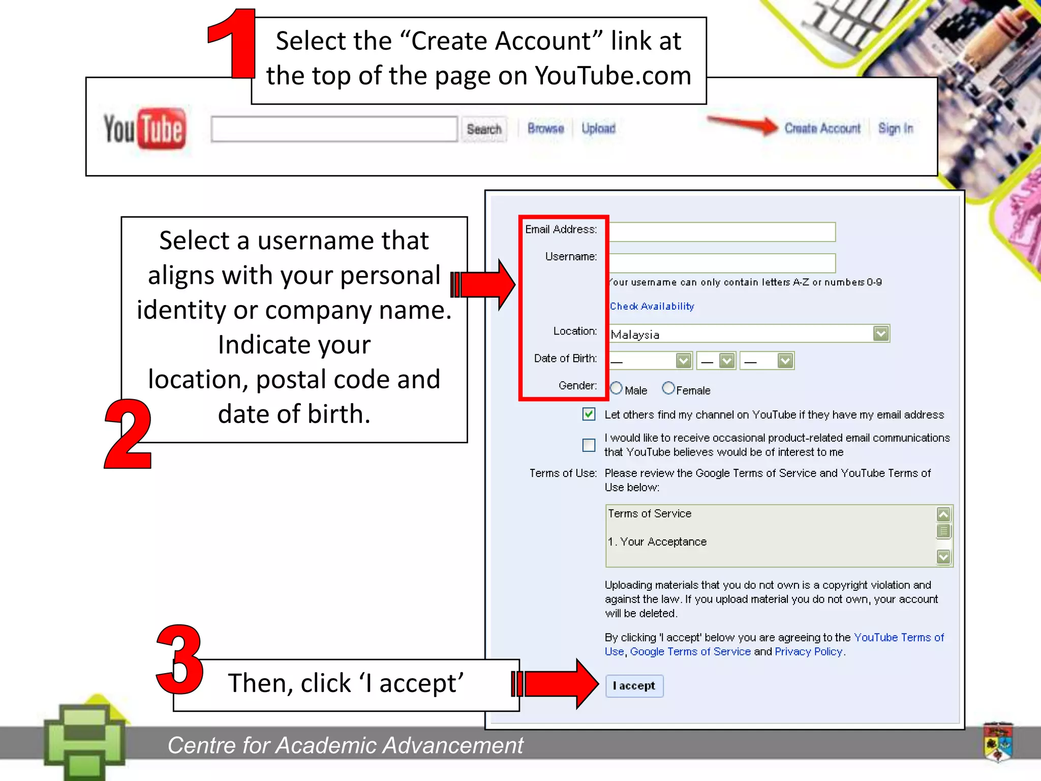 Getting started with youtube | PPT