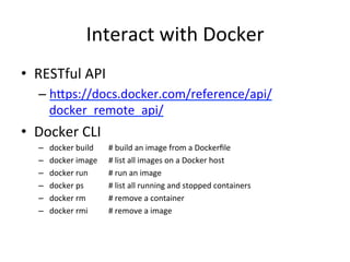 DockerDay2015: Getting started with Docker | PPT