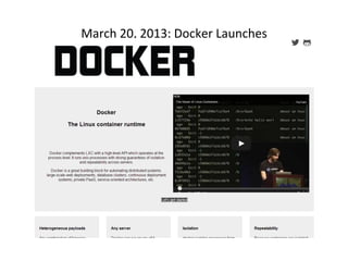 DockerDay2015: Getting started with Docker | PDF