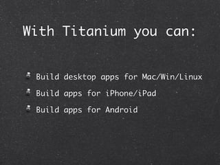 Getting start with titanium | PDF