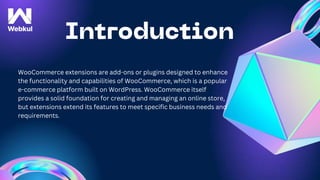 Getting Start With WooCommerce Extensions | PPTX