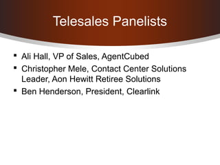 Hot to Get Telesales Right | AgentCubed | PPT
