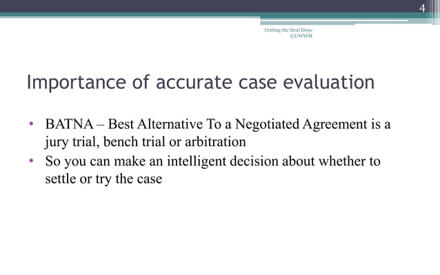 Getting the Deal Done | PPT