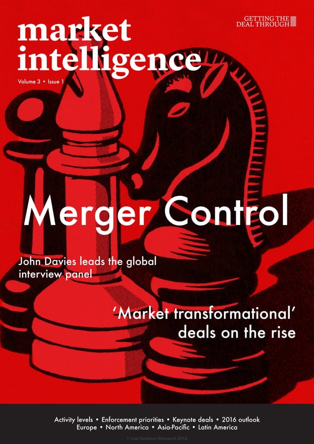 Getting The Deal Through: Merger Control Market Intelligence 2016 | PDF