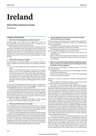Getting the Deal Through: Merger Control 2019 | PDF
