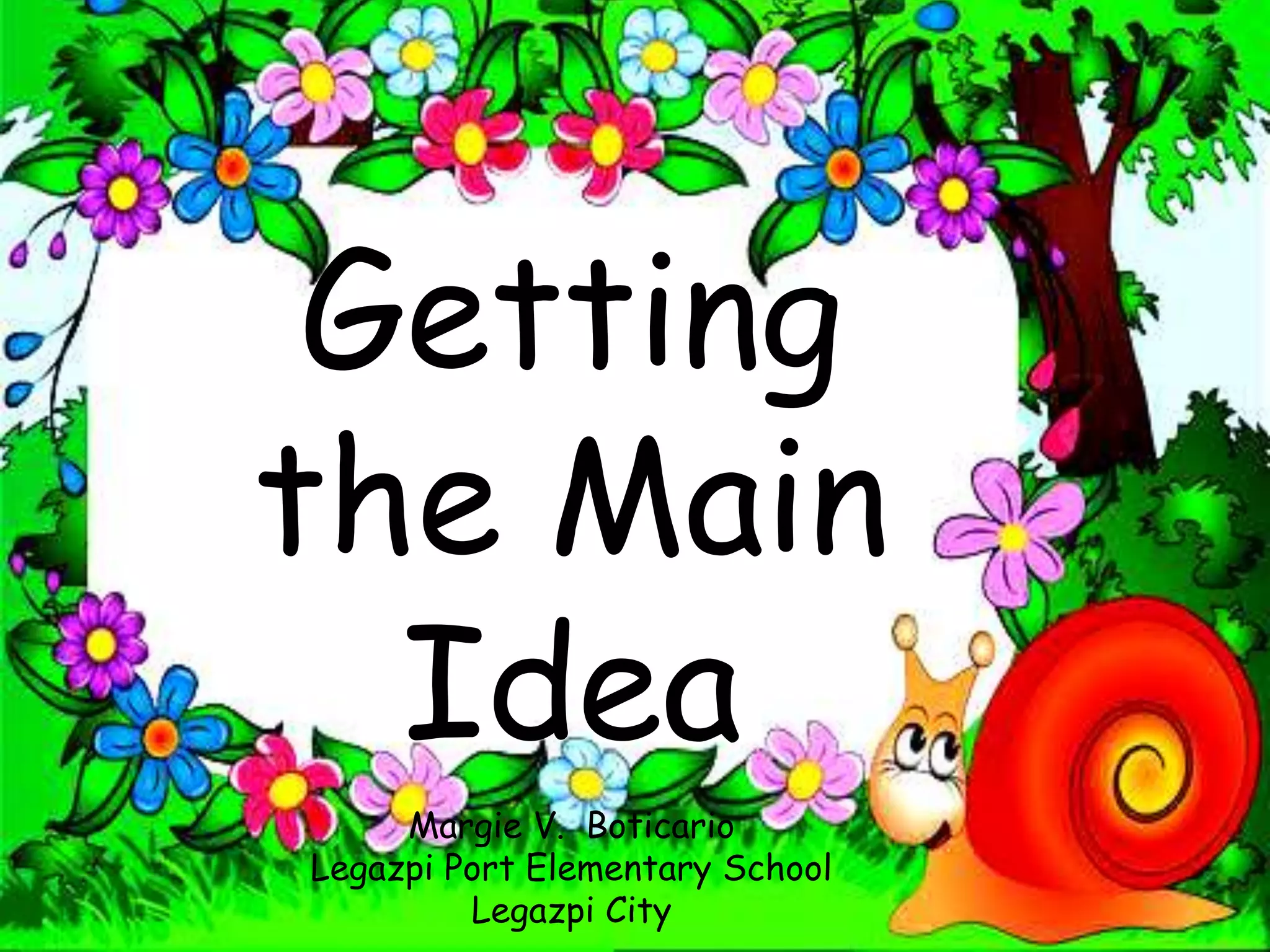 Getting the Main Idea Activity.pptx