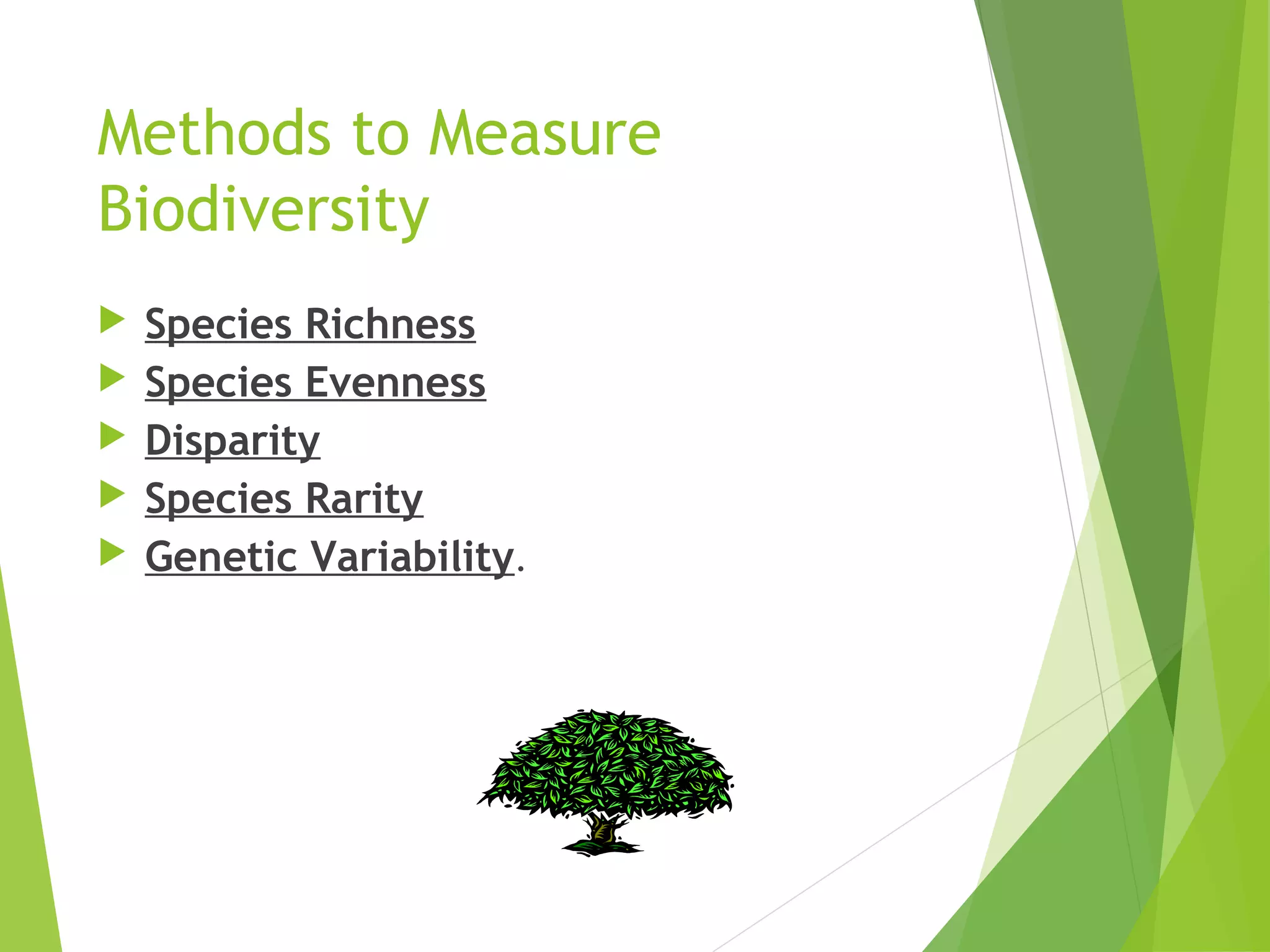 The measurement of biodiversity | PPT