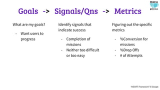 Figuring out the right metrics for your game | PPT