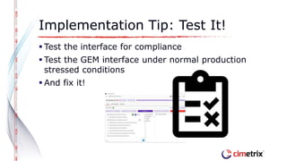 Getting the most from the gem standard | PPT