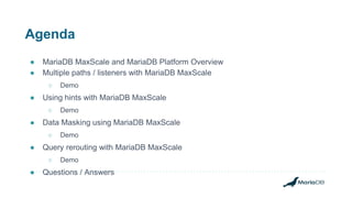 Getting the most out of MariaDB MaxScale | PPT