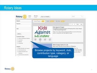 Getting the most out of Rotary Discussion Groups, Rotary Showcase, and ...