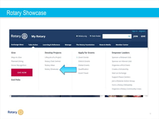 Getting the most out of Rotary Discussion Groups, Rotary Showcase, and ...