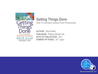 Getting Things Done | PPT