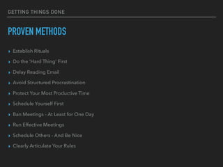 Getting Things Done - Tips & Tricks | PDF
