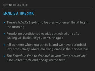 Getting Things Done - Tips & Tricks | PDF