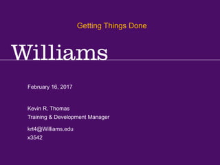 Getting things done | PPT