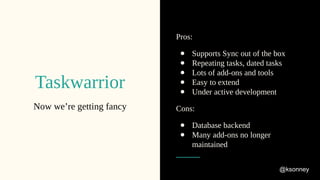 Getting to Done on the Command Line | PPT