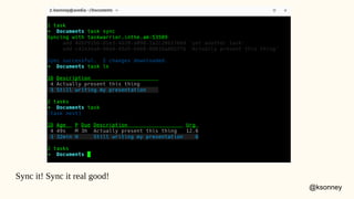 Getting to Done on the Command Line | PPT