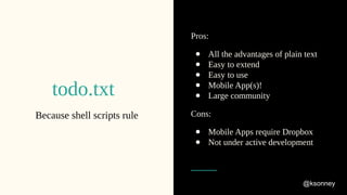Getting to Done on the Command Line | PPT