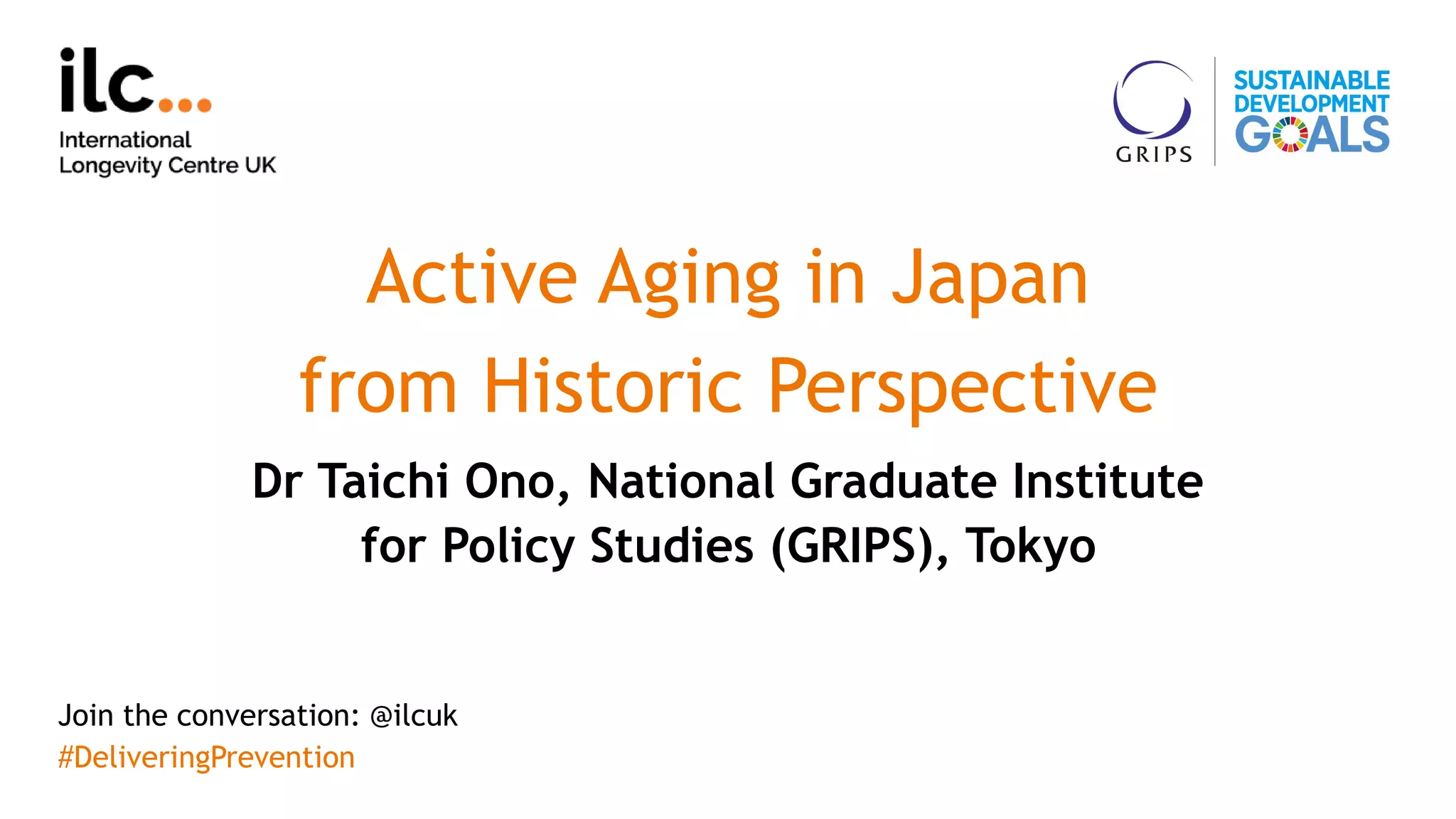 Getting to grips with ageing - Can Japan and the UK learn from each ...