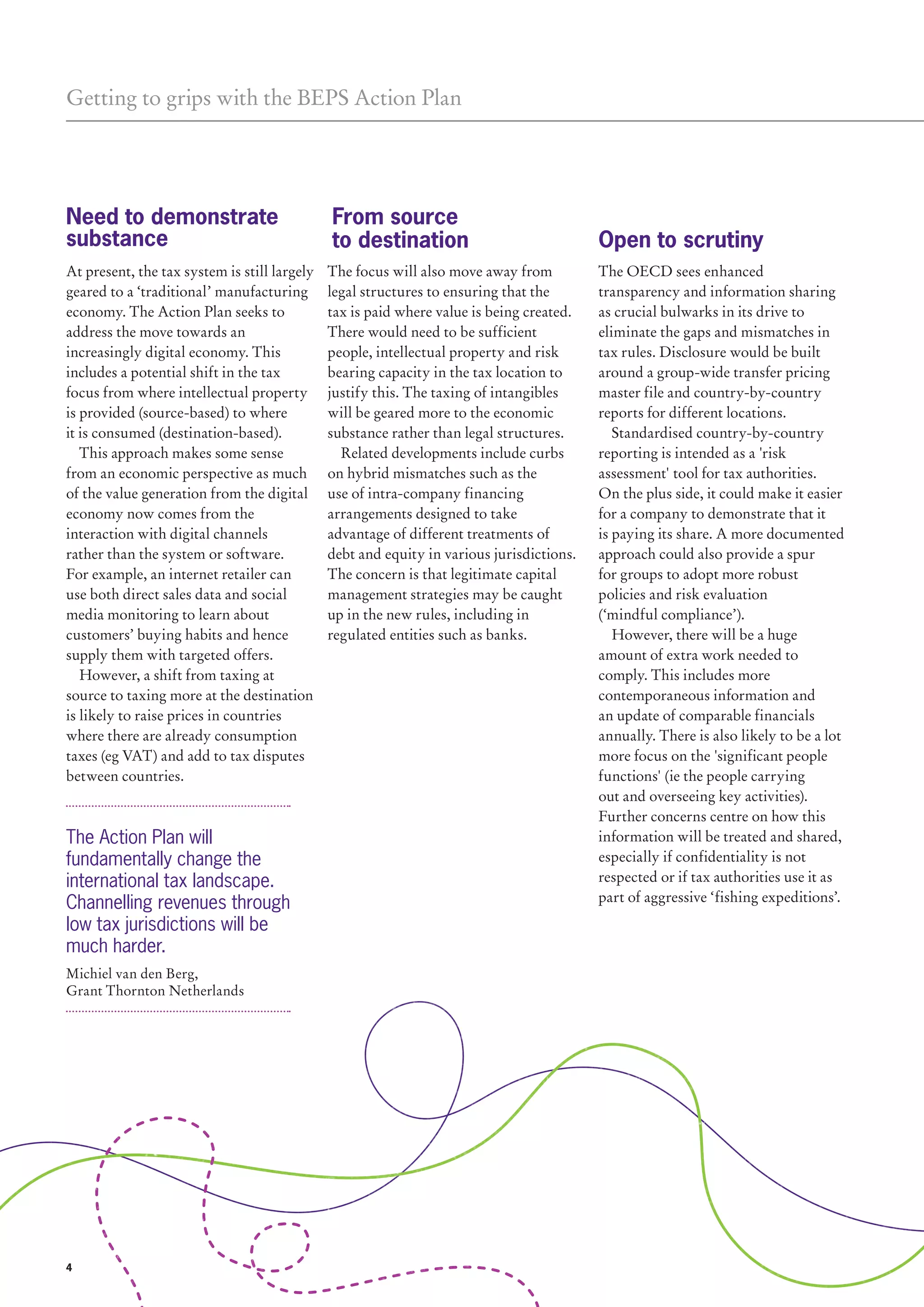 Getting to grips with the BEPS Action Plan | PDF