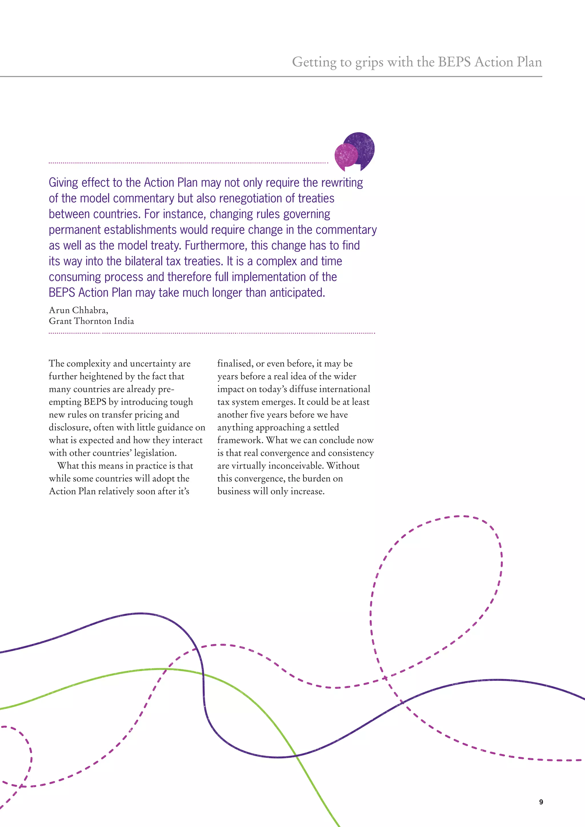 Getting to grips with the BEPS Action Plan | PDF