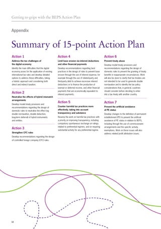 Getting to grips with the BEPS Action Plan | PDF | Financial Regulation | Economy
