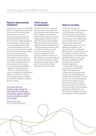 Getting to grips with the BEPS Action Plan | PDF | Financial Regulation ...