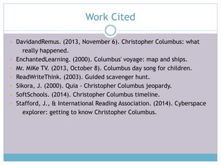 Christopher Columbus Unit Plan | PPTX