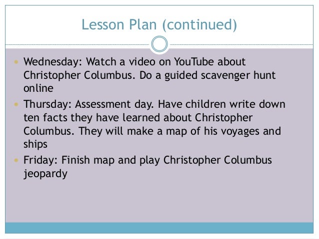 Christopher Columbus Unit Plan
