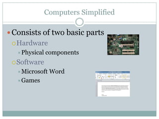 Getting to know computers | PPTX