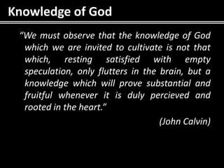 Getting to Know God - The Application | PPTX