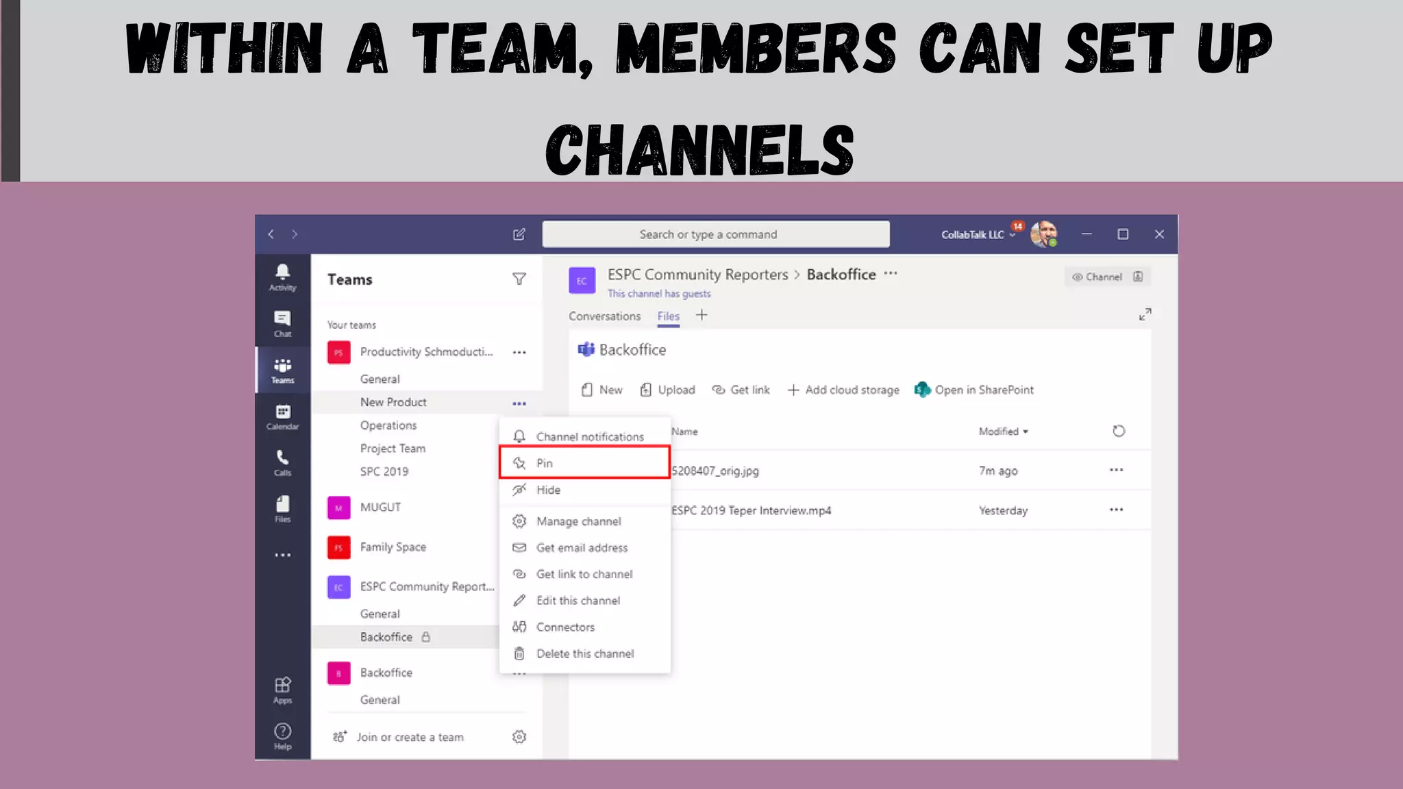 Getting to Know Microsoft Teams | PDF | Web Conferencing | Computer Software and Applications