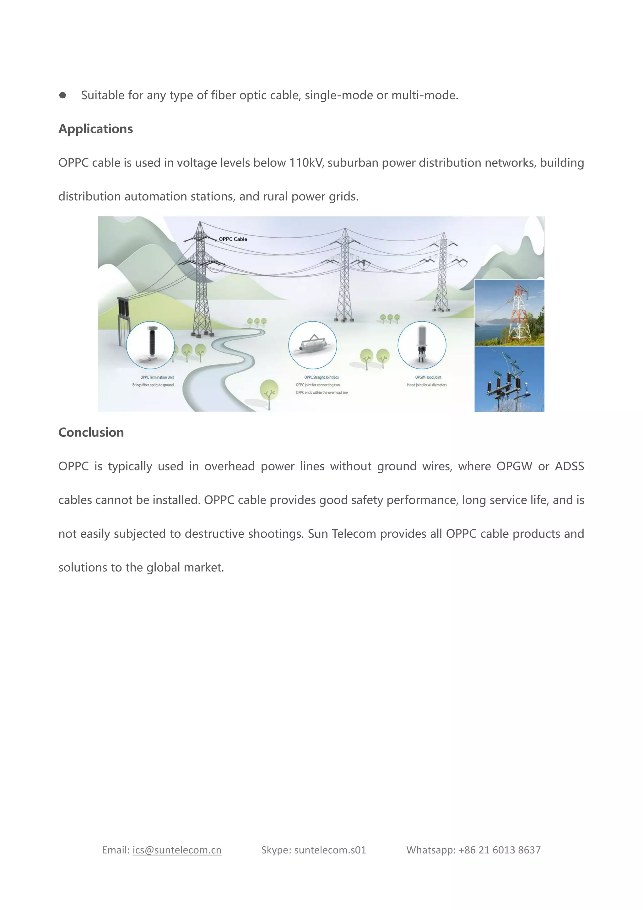 Getting to Know OPPC Fiber Optic Cable | PDF