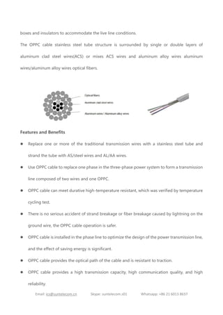 Getting to Know OPPC Fiber Optic Cable | PDF