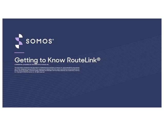 Getting to Know RouteLink | PPT