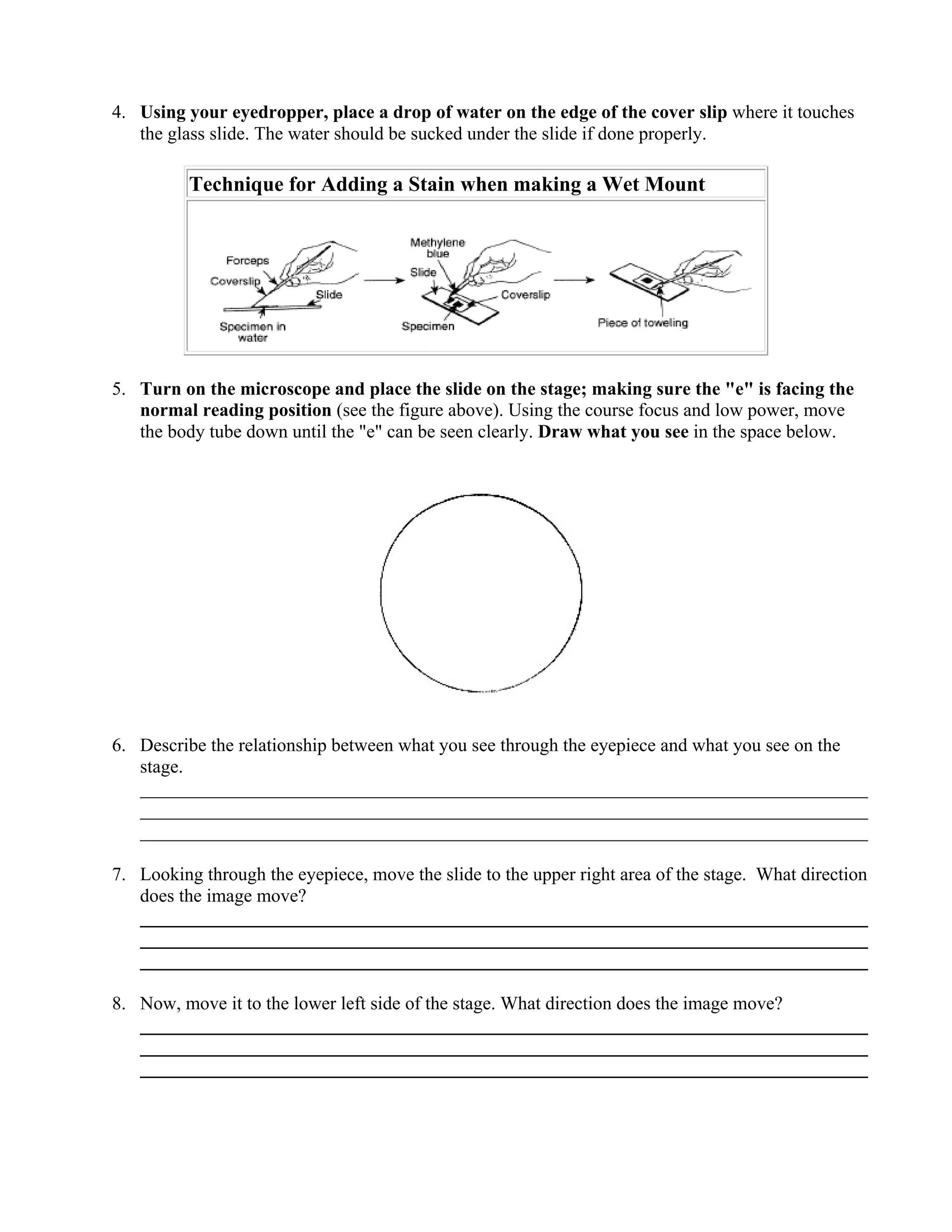 Getting To Know The Microscope Lab | PDF