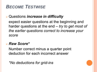 Getting to know the test | PPT