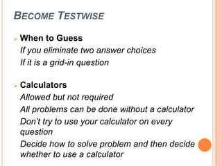 Getting to know the test | PPT