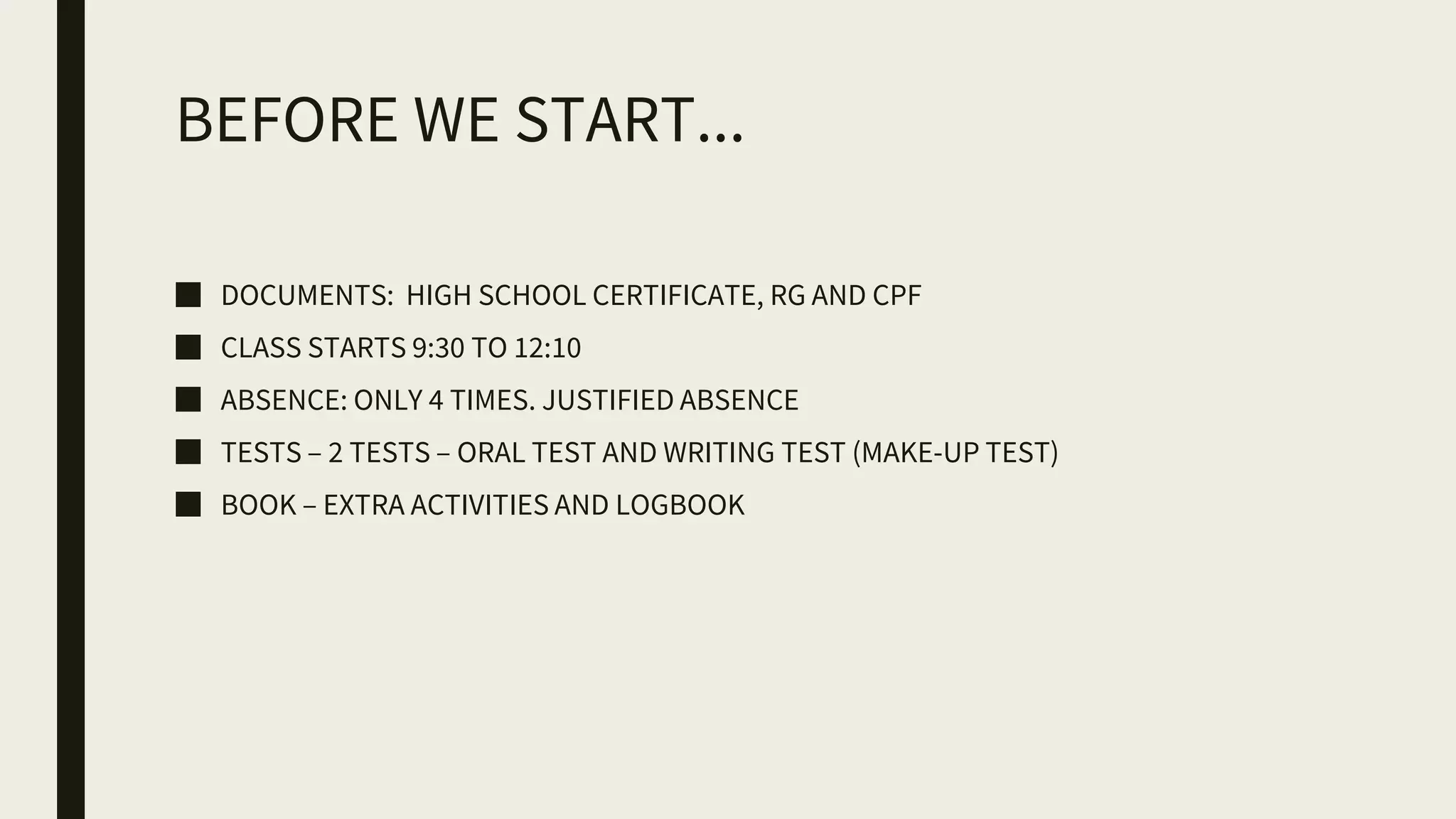 Getting to know you! First English Class | PPTX